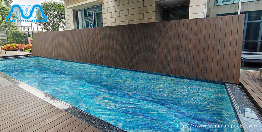 Folding Pool Cover Automatic Pool Covers Deck Steel Frame Pool Cover